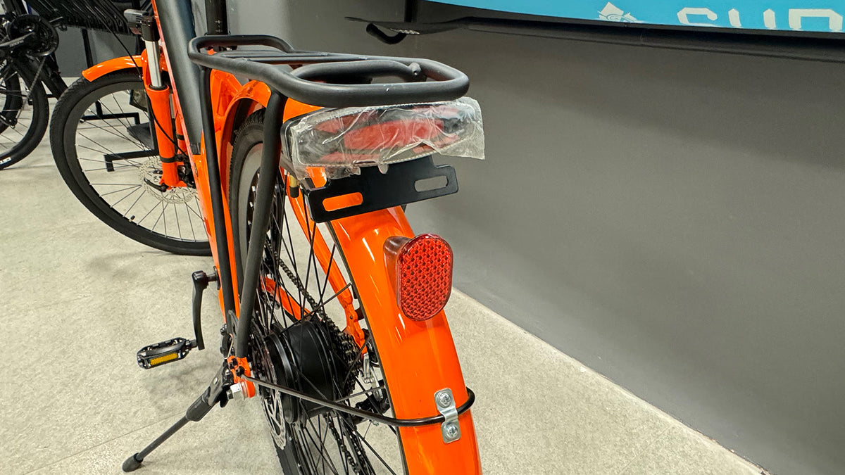 Fluorescent Orange SOODOO mountain electric bike W/ 36V 12AH Battery(S ...